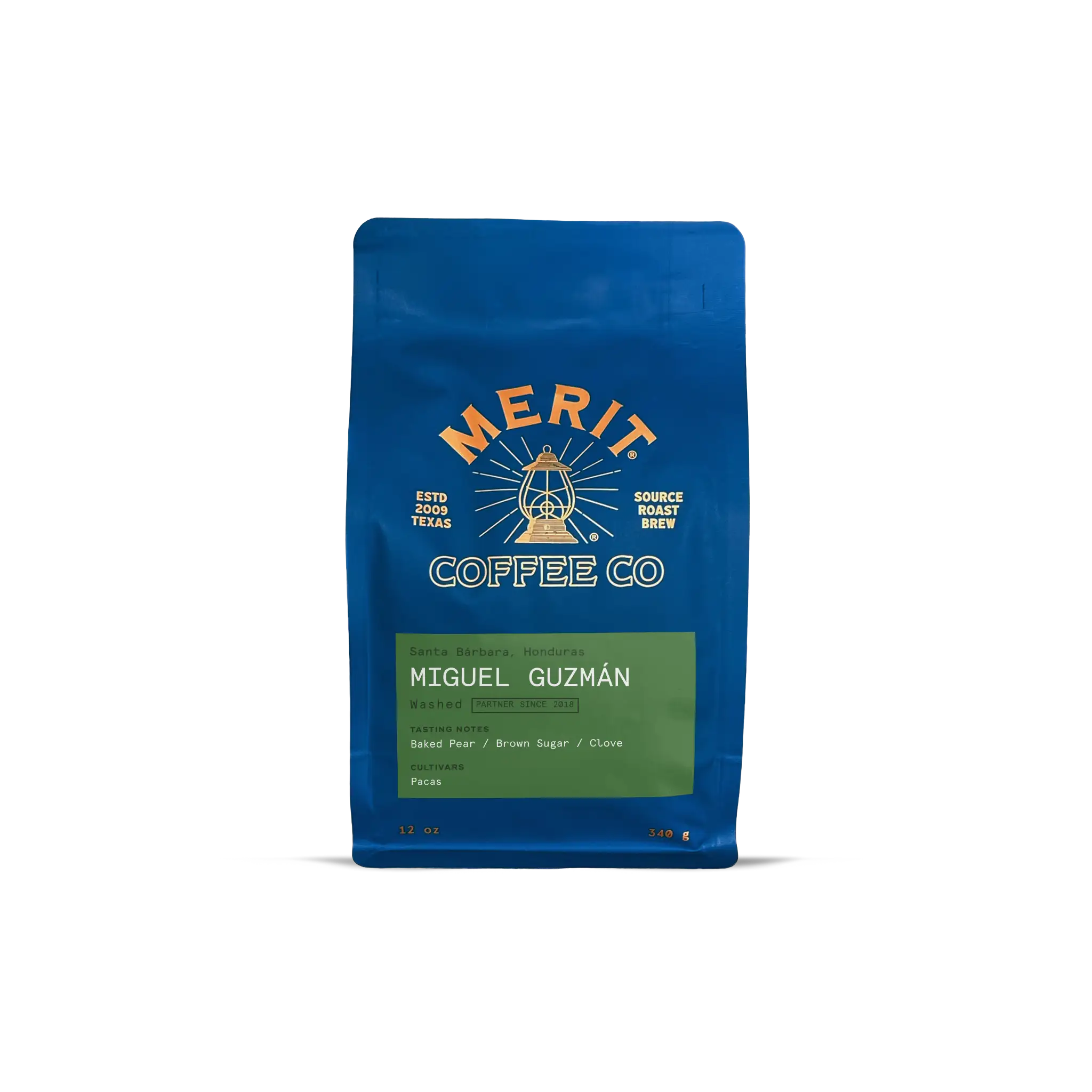 Merit Coffee | Miguel Guzman Pacas Washed | Honduras | Whole Bean 12 OZ
